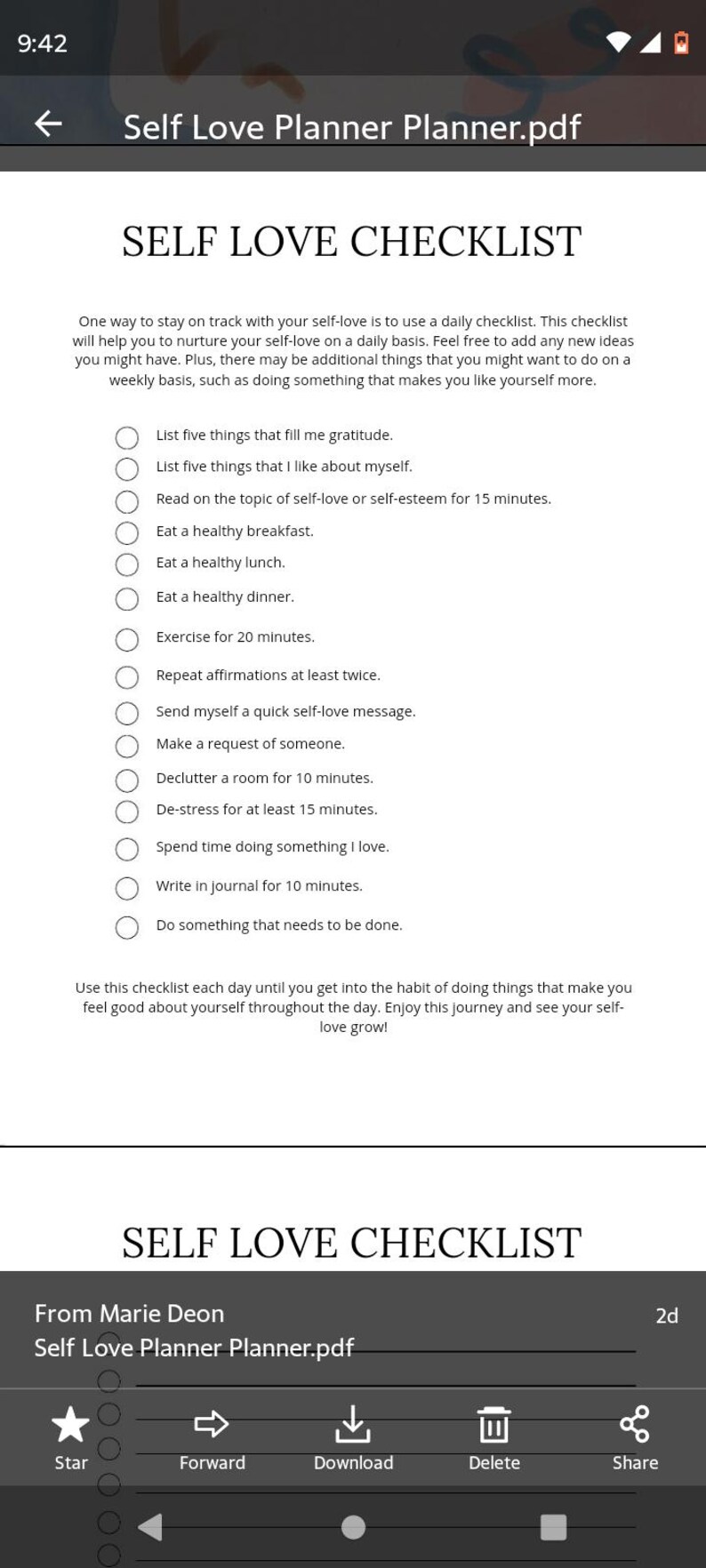 Self Love Planner - Etsy