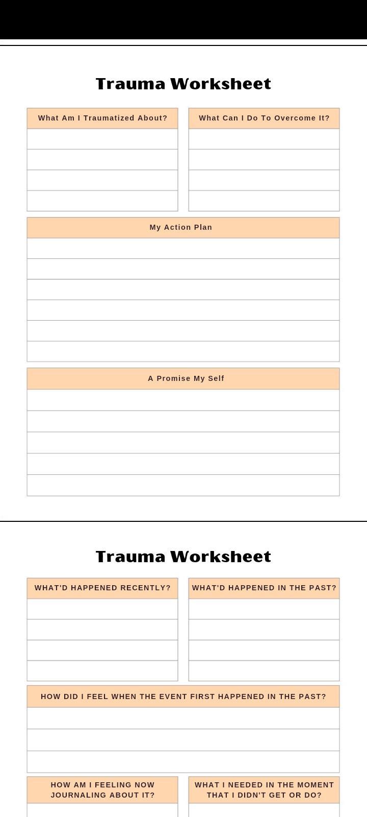 PTSD and Trauma Journal - Etsy