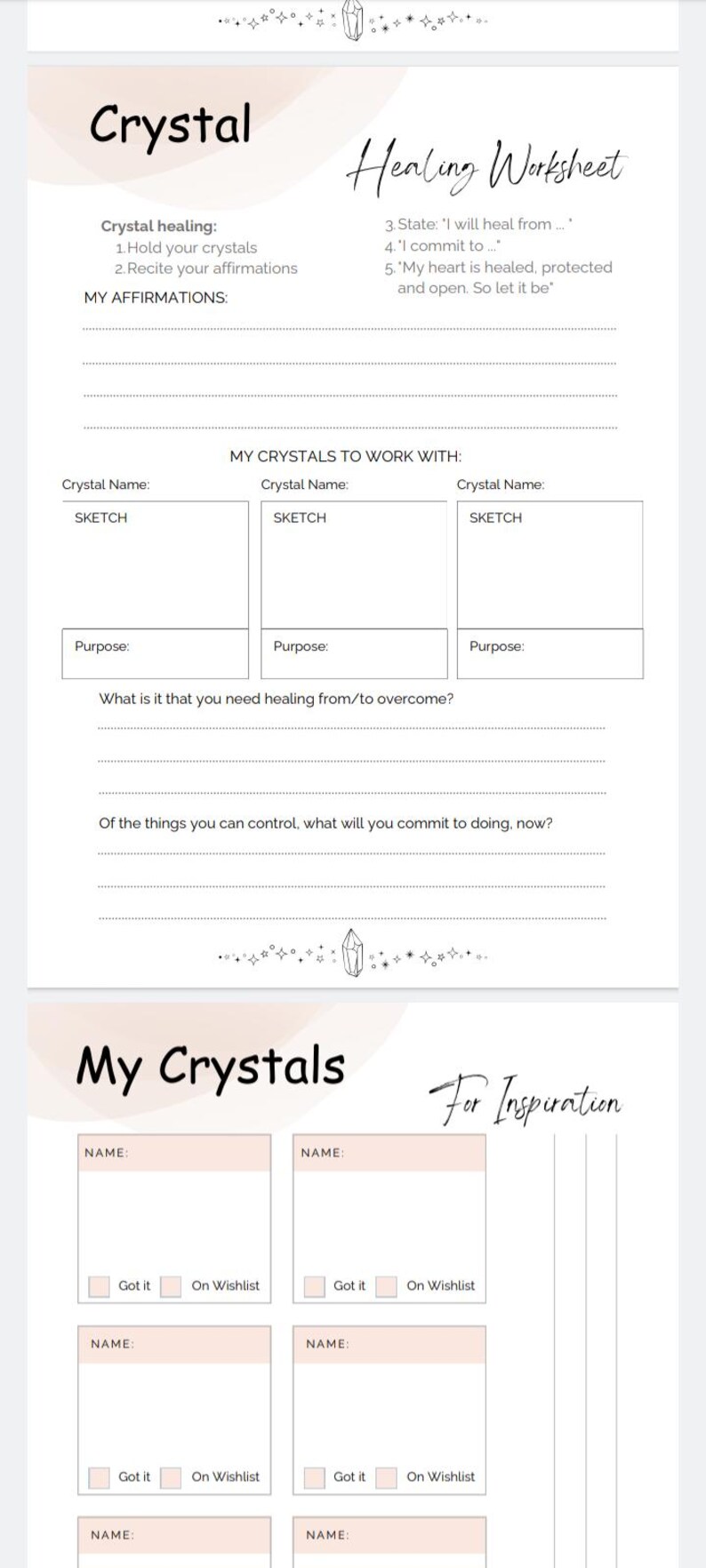 Crystal Journal - Etsy