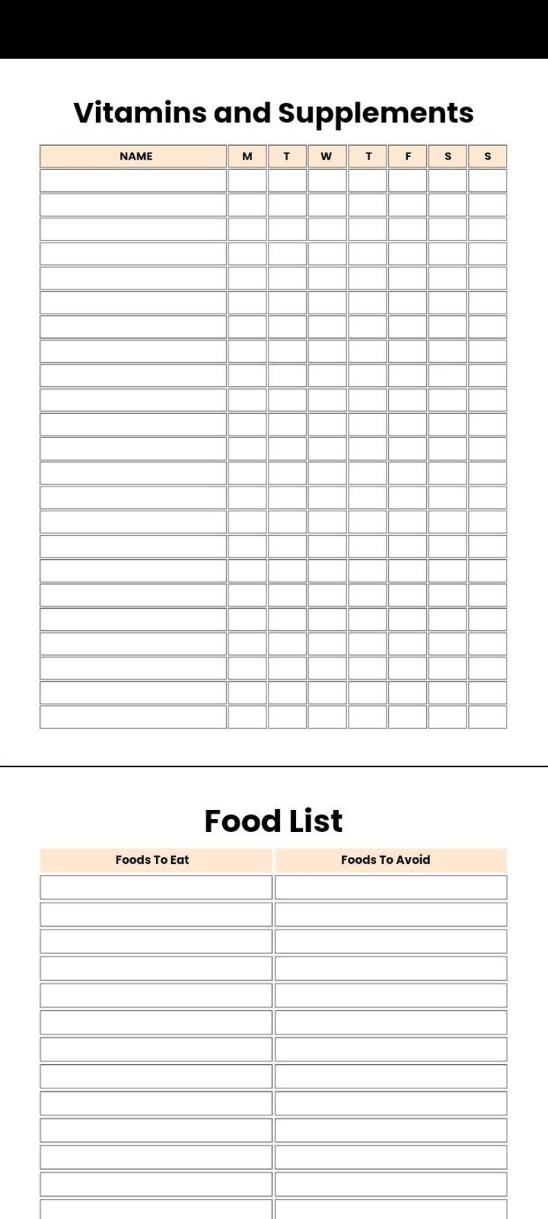 Meal Planner - Etsy