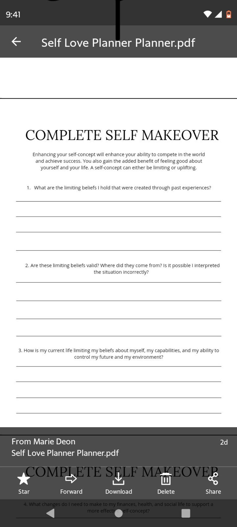 Self Love Planner - Etsy