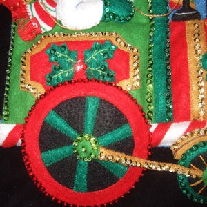 NEW Bucilla"candy Express" Finished Completed Stocking 18" Fully Lined ...