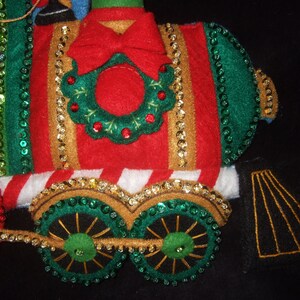 NEW Bucilla"candy Express" Finished Completed Stocking 18" Fully Lined ...