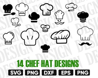 Chef Hat Svg | Etsy