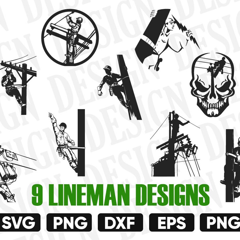 Lineman Svg - Etsy