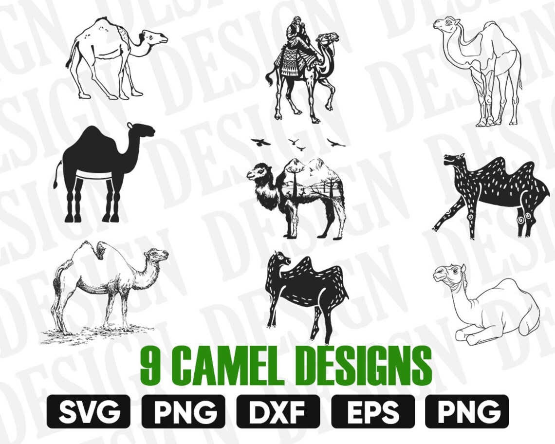 Camel Svg Camel Clipart Camel Silhouette Camel Dxf Camel | Etsy