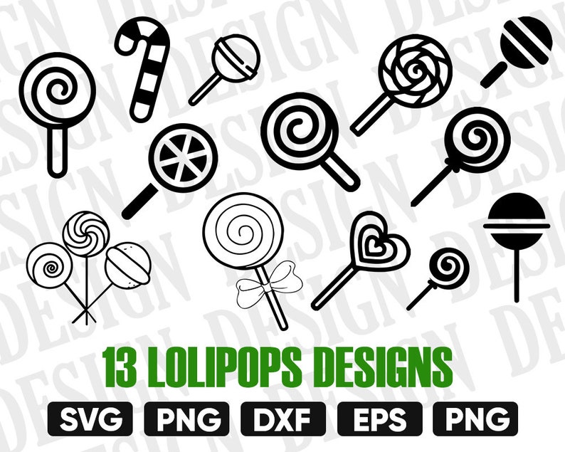 LOLIPOP SVG Candy SVG Round Lollipop svg Lollipop Clipart | Etsy