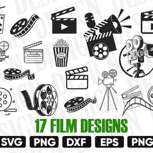 FILM SVG Film Vector Film Silhouette Movie SVG Film Strip | Etsy