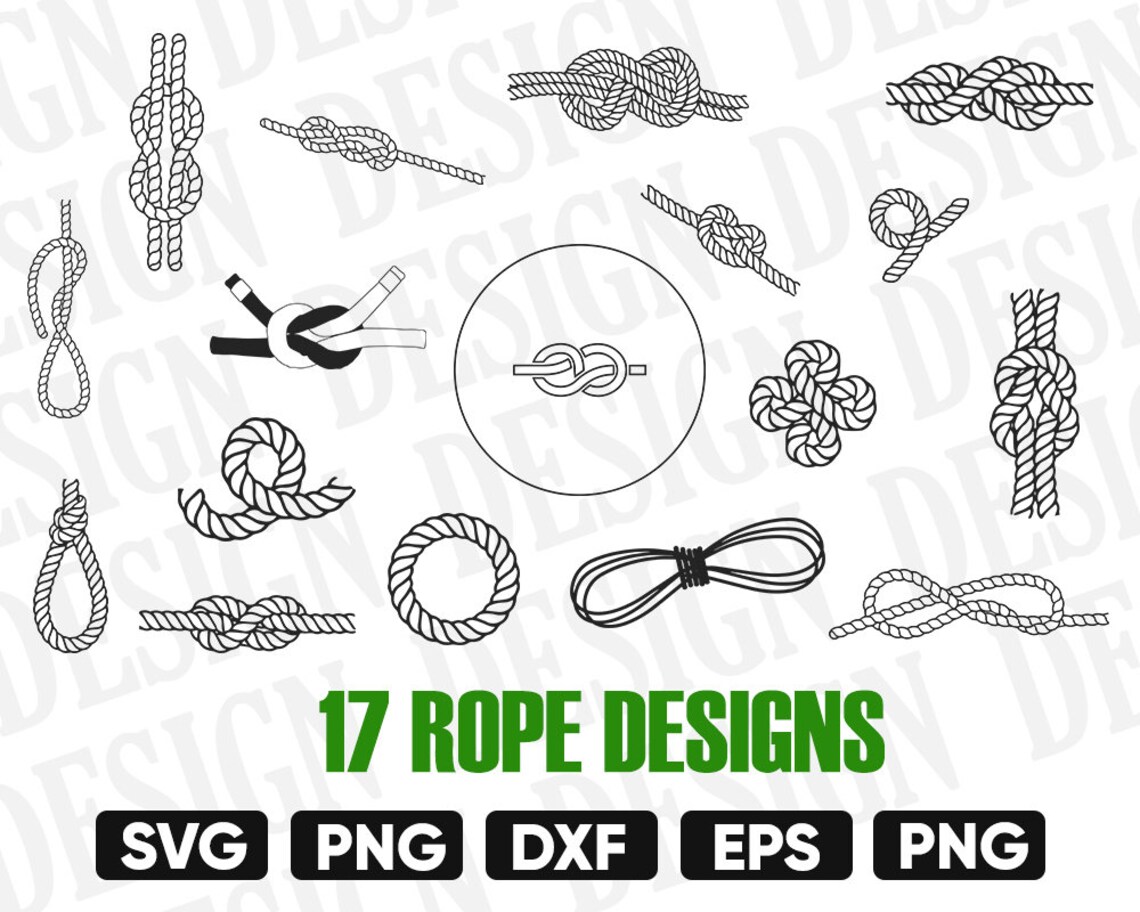 Rope Svg, Nautical Svg, Cowboy Svg, Rope Monogram Svg, Rope Vector ...