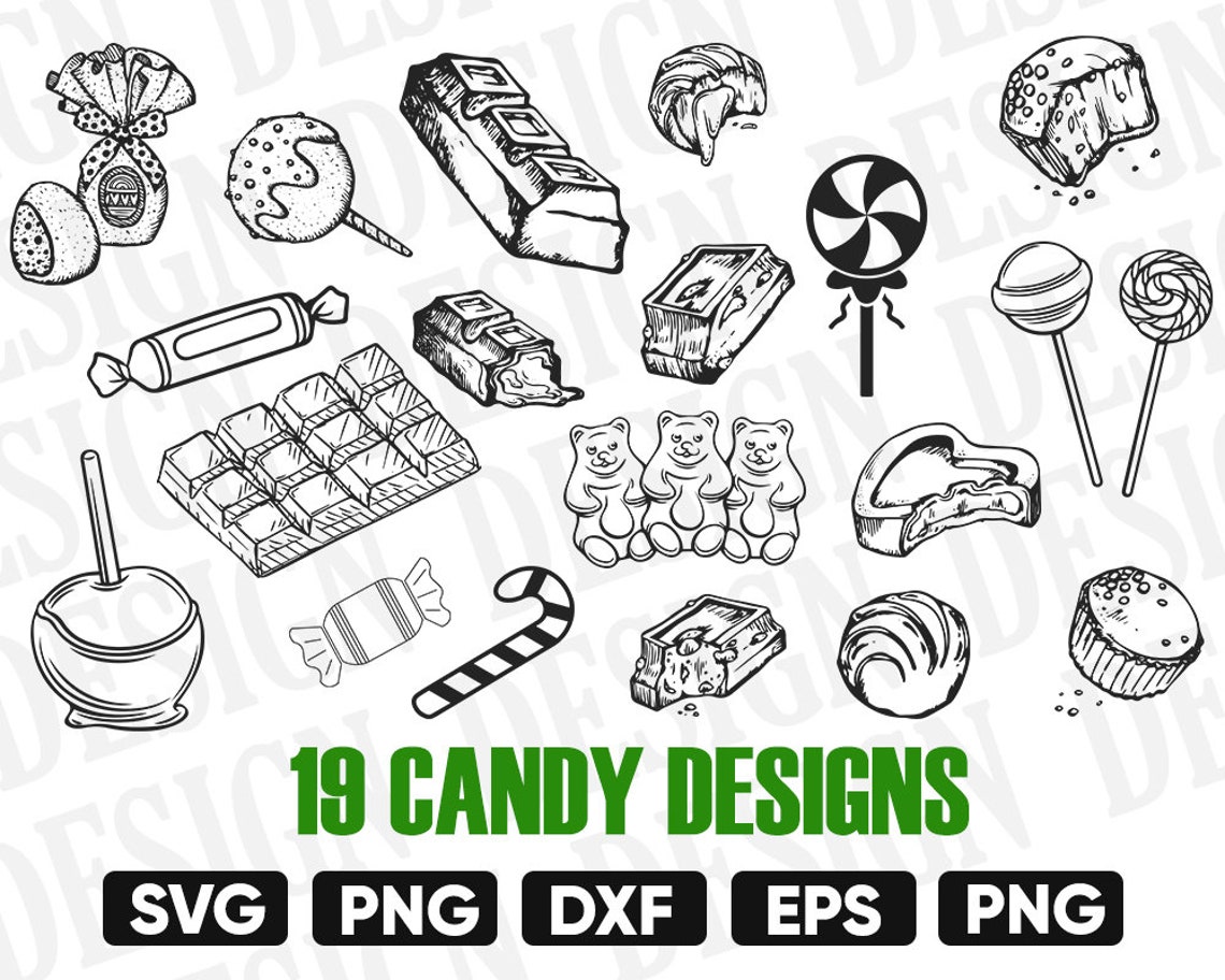 CANDY SVG, Sweets Clipart, CANDY Vector, Sweets Vector, Candy ...