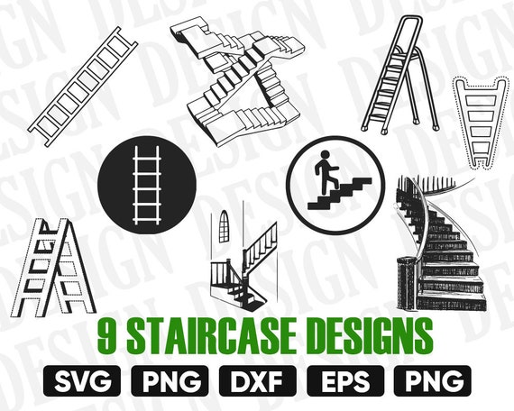 Staircase Svg Staircase Clip Art Staircase Clipart | Etsy