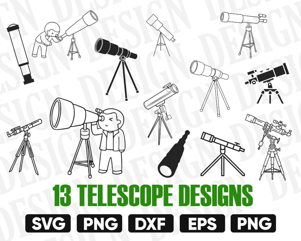 TELESCOPE SVG Astronomy Svg Telescope Vector Astronomy Dxf - Etsy