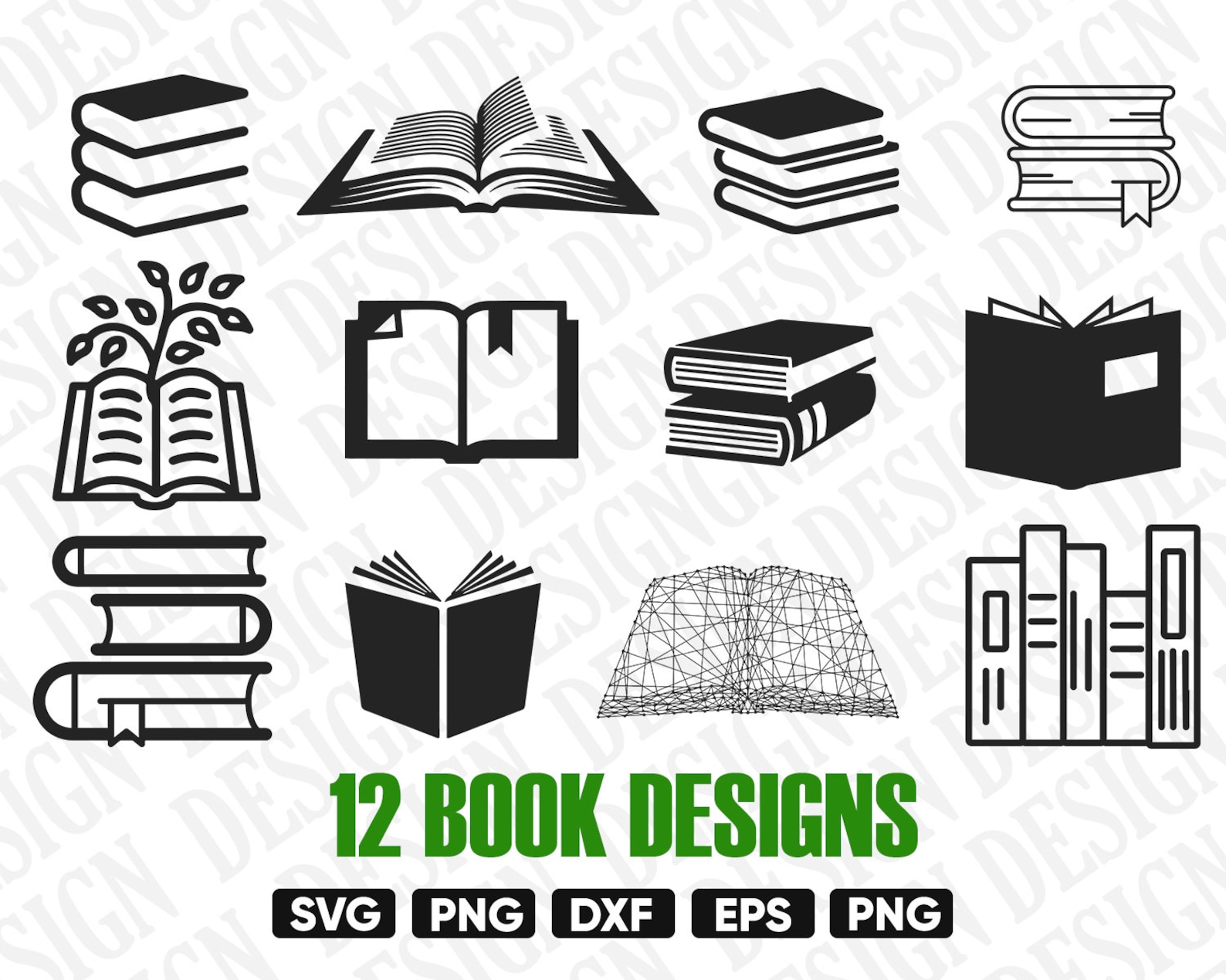 BOOK SVG Open Book Svg Reading Books Library Svg Book - Etsy
