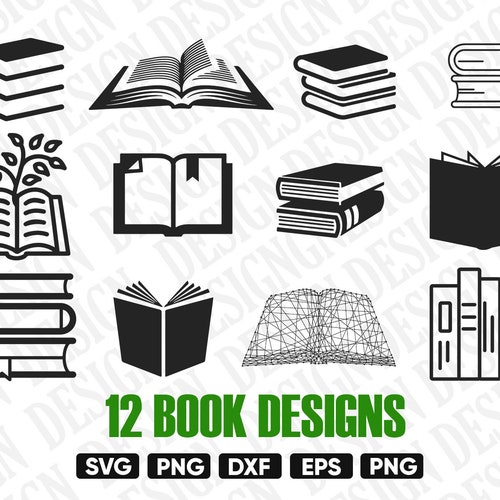 Open Book Stencil - Etsy