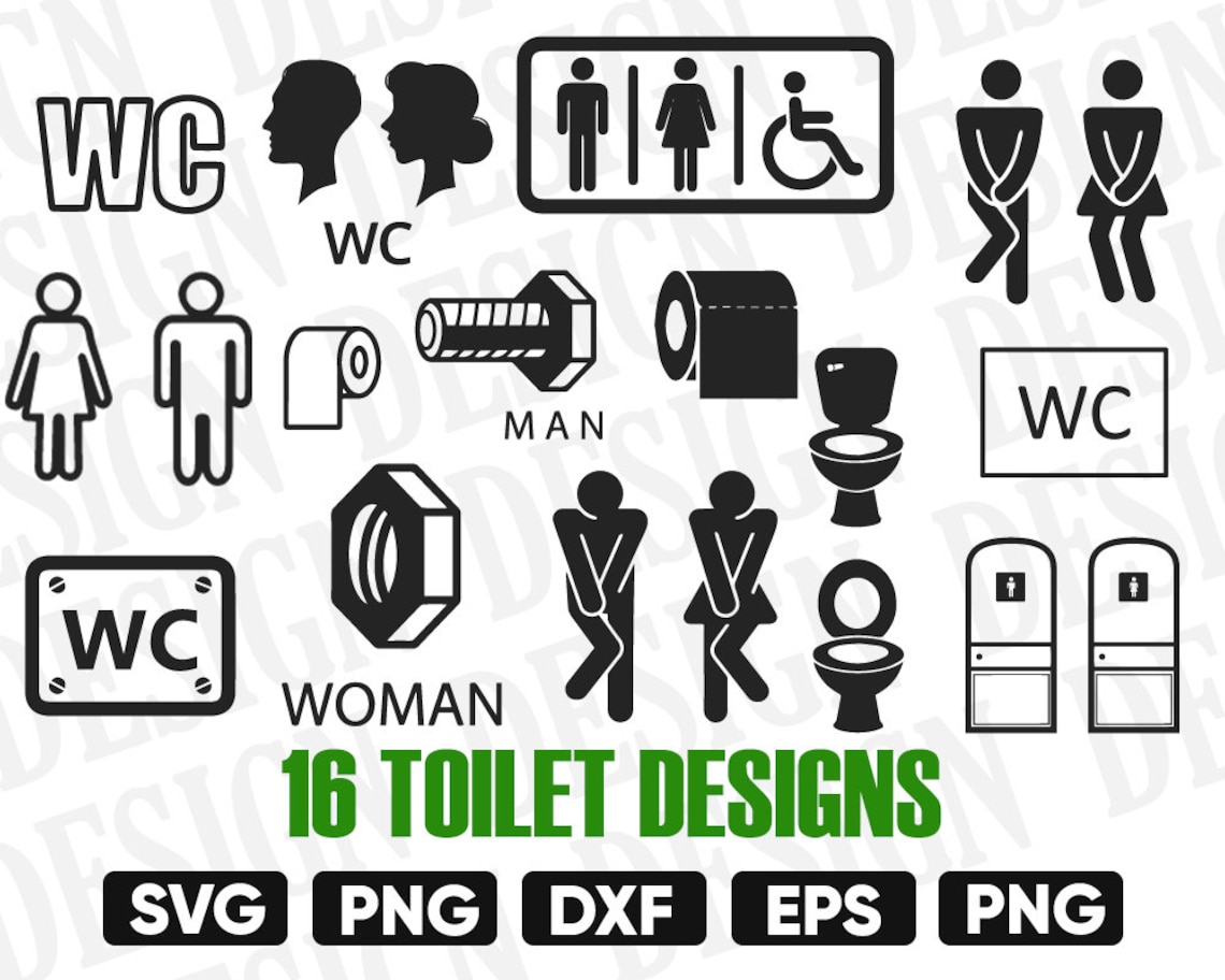 Toilet Svg Wc Svg Bathroom Svg Restroom Svg Poop Svg Poop | Etsy