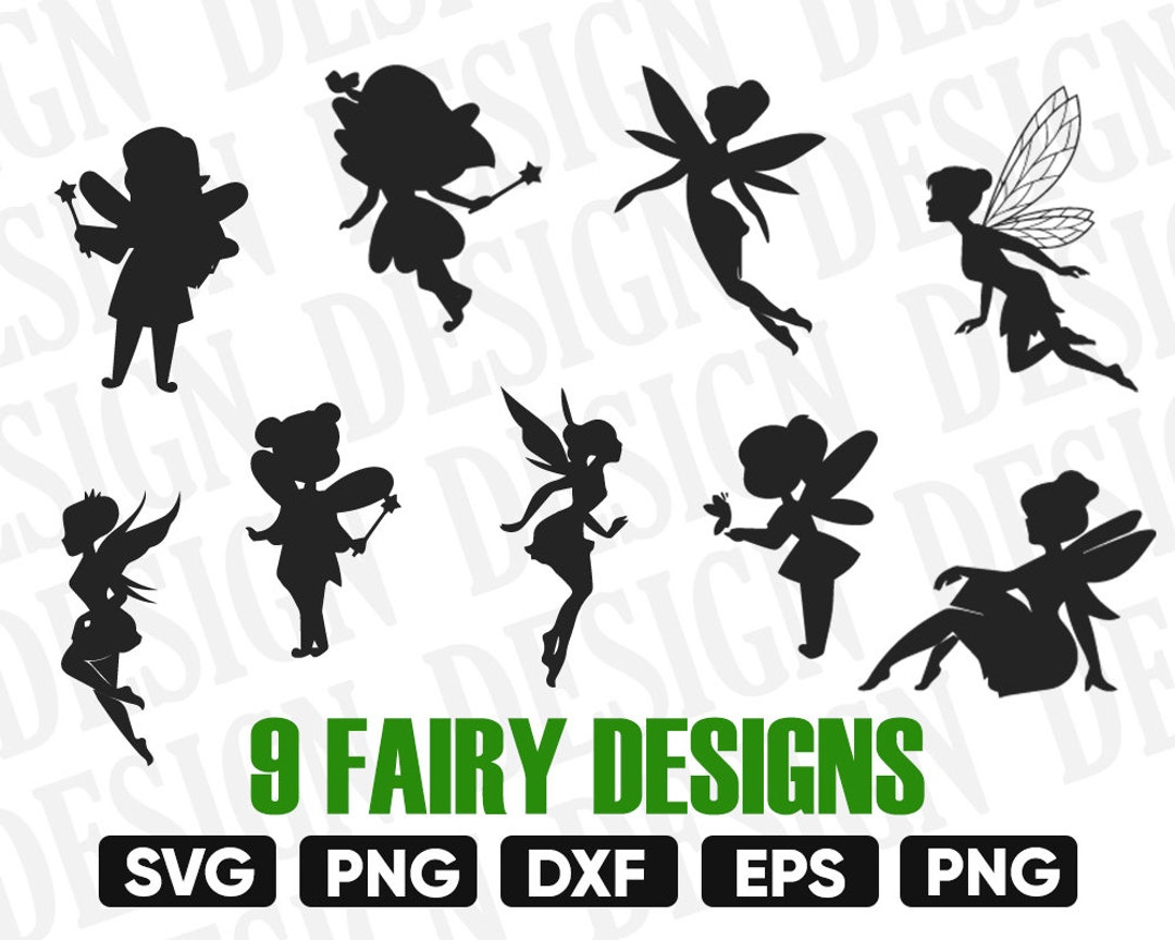 Fairies Svg Bundle, Fairy Clipart Png, Stencil Svg, Fairy Tooth Svg ...