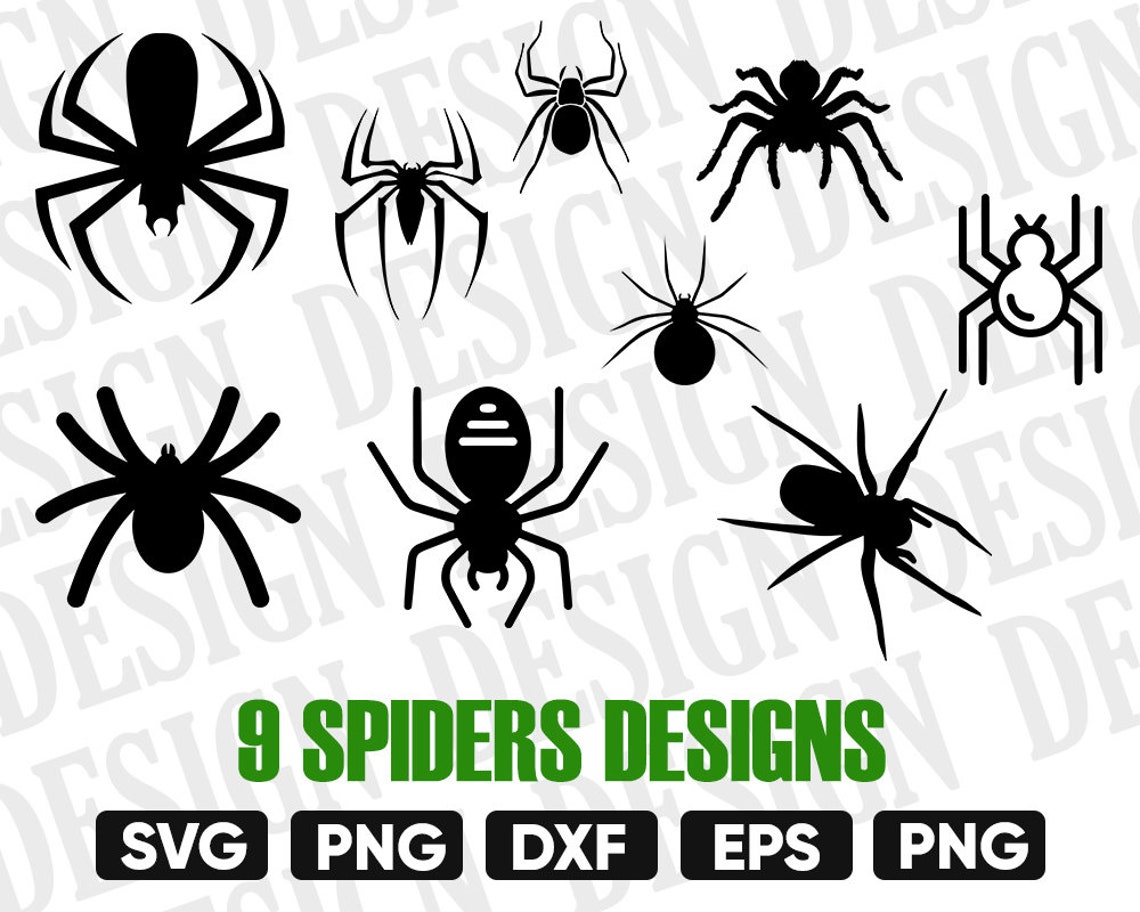 SPIDER SVG Spider Silhouette Spider Clipart SPIDER - Etsy
