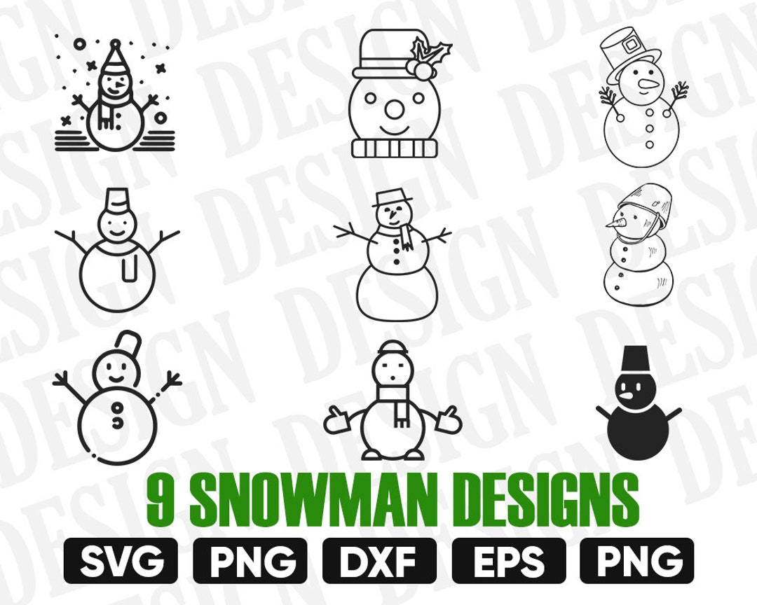 Snowman Svg, Snowman Silhouette, Snowman Dxf, Snowman Monogram Svg ...