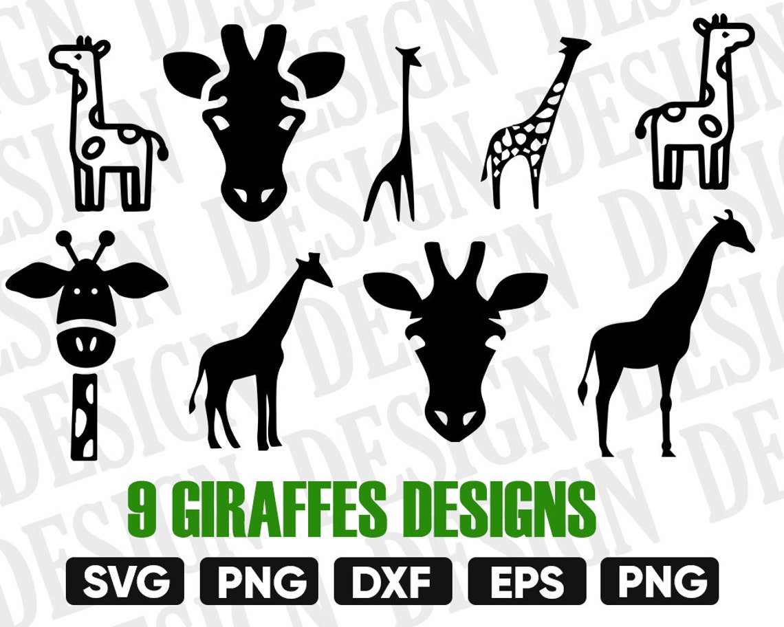 GIRAFFE SVG Giraffe Vector giraffe clipart Giraffe | Etsy