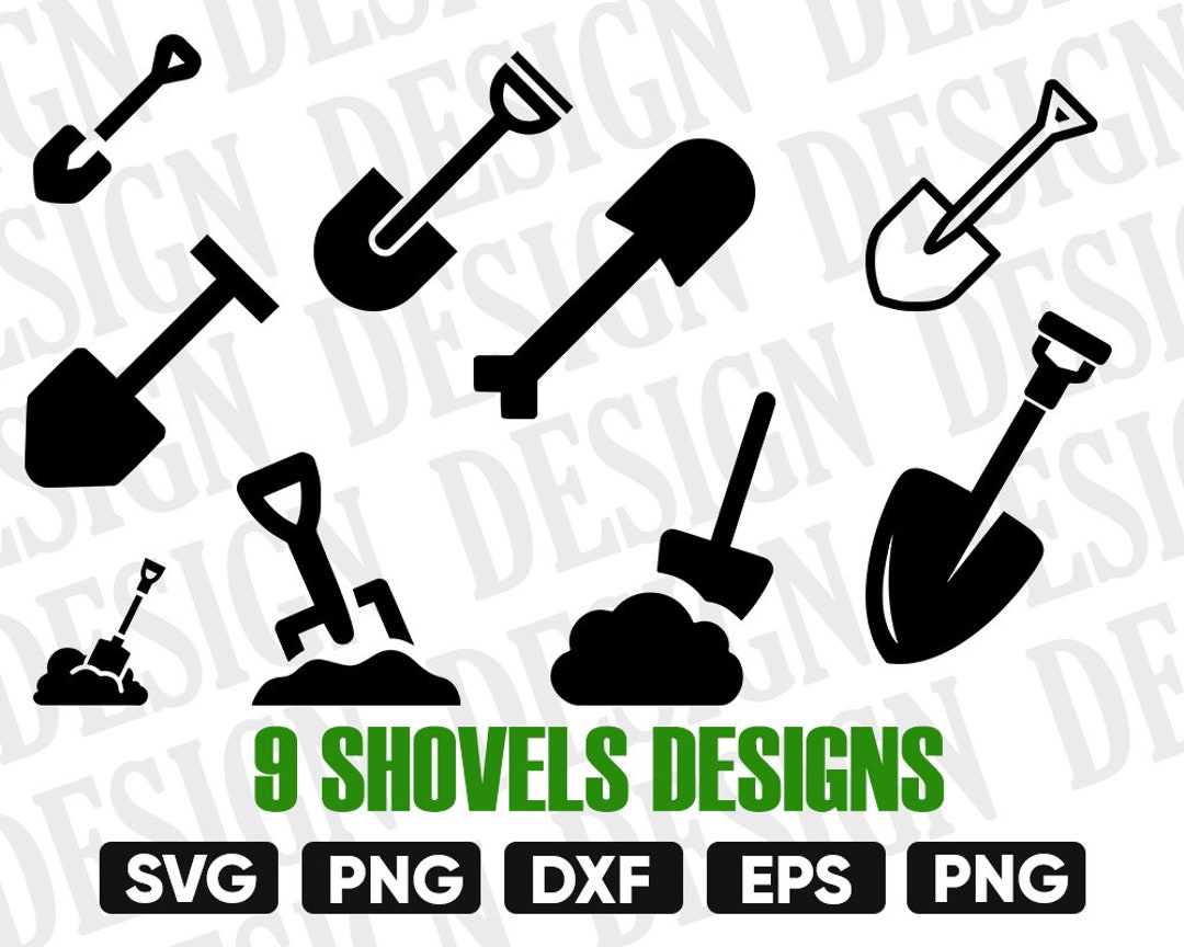 SHOVEL SVG, Shovel Silhouette, Shovel Vector, Shovel Cutting Files ...