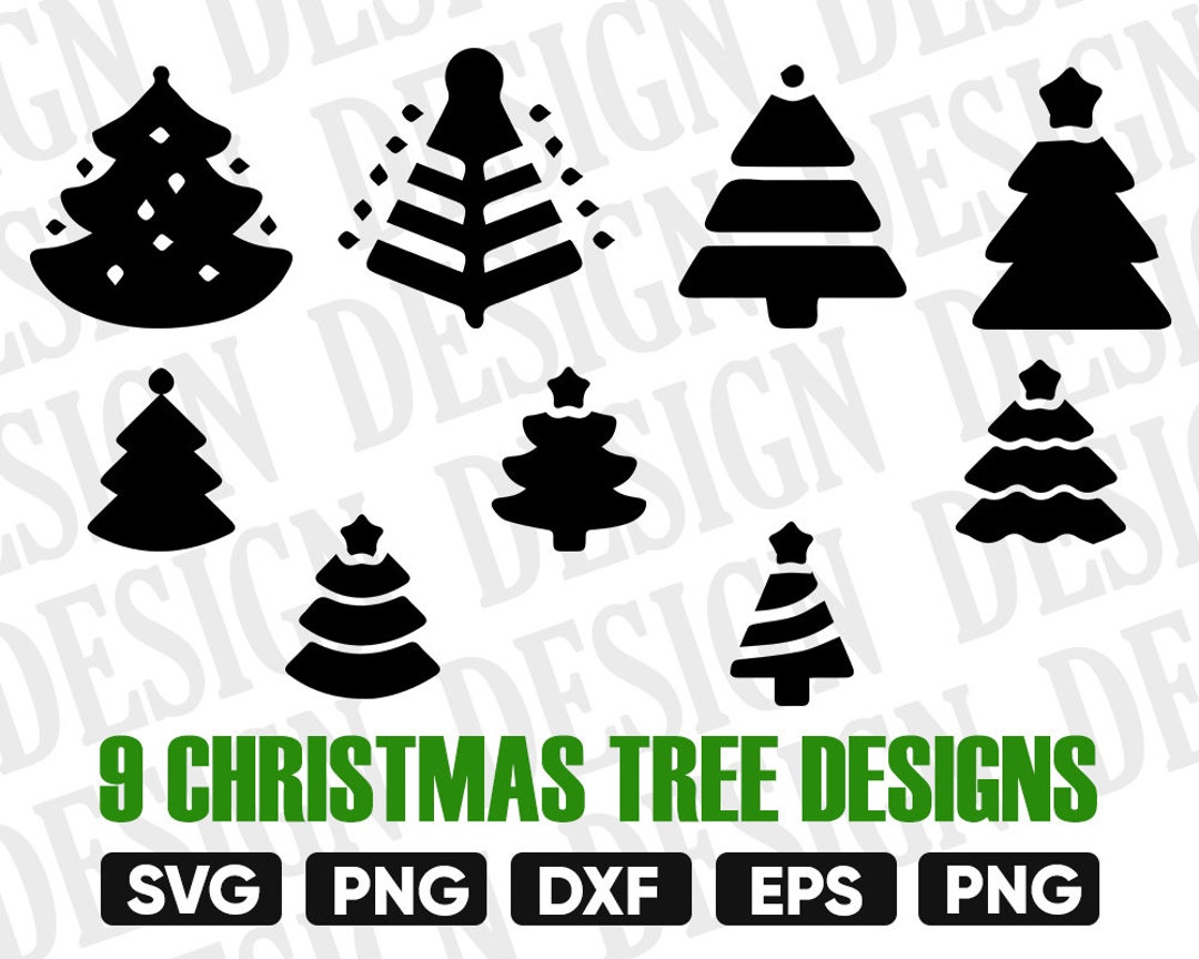 CHRISTMAS TREE SVG, Cristmas Tree Clipart, Christmas Tree Cut File Svg ...