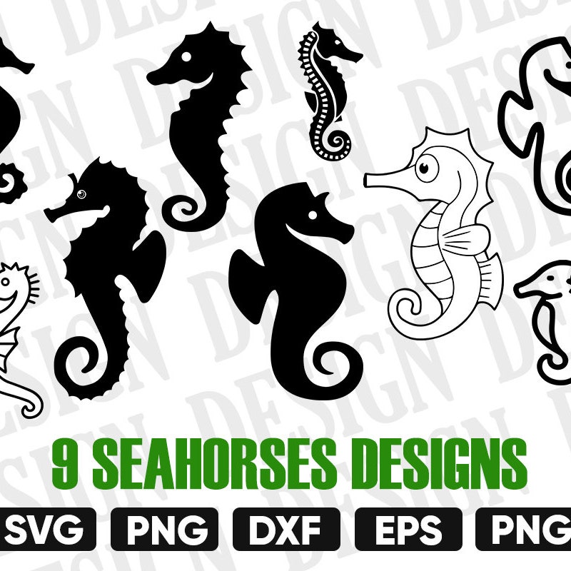 Seahorse Monogram - Etsy