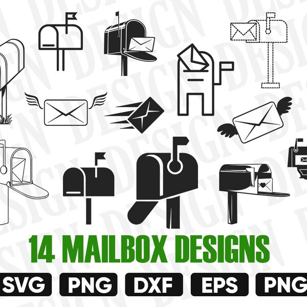 Mailbox Vector - Etsy