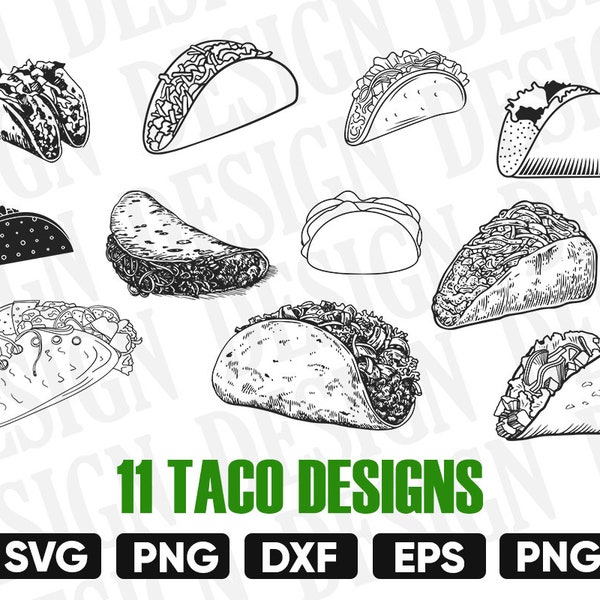 Taco Svg - Etsy