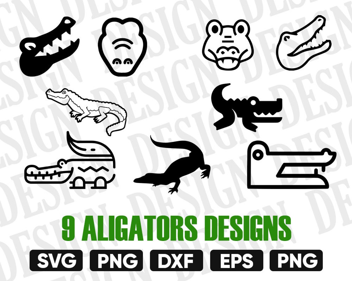 ALLIGATOR SVG Crocodile SVG Alligator Clipart Crocodile | Etsy