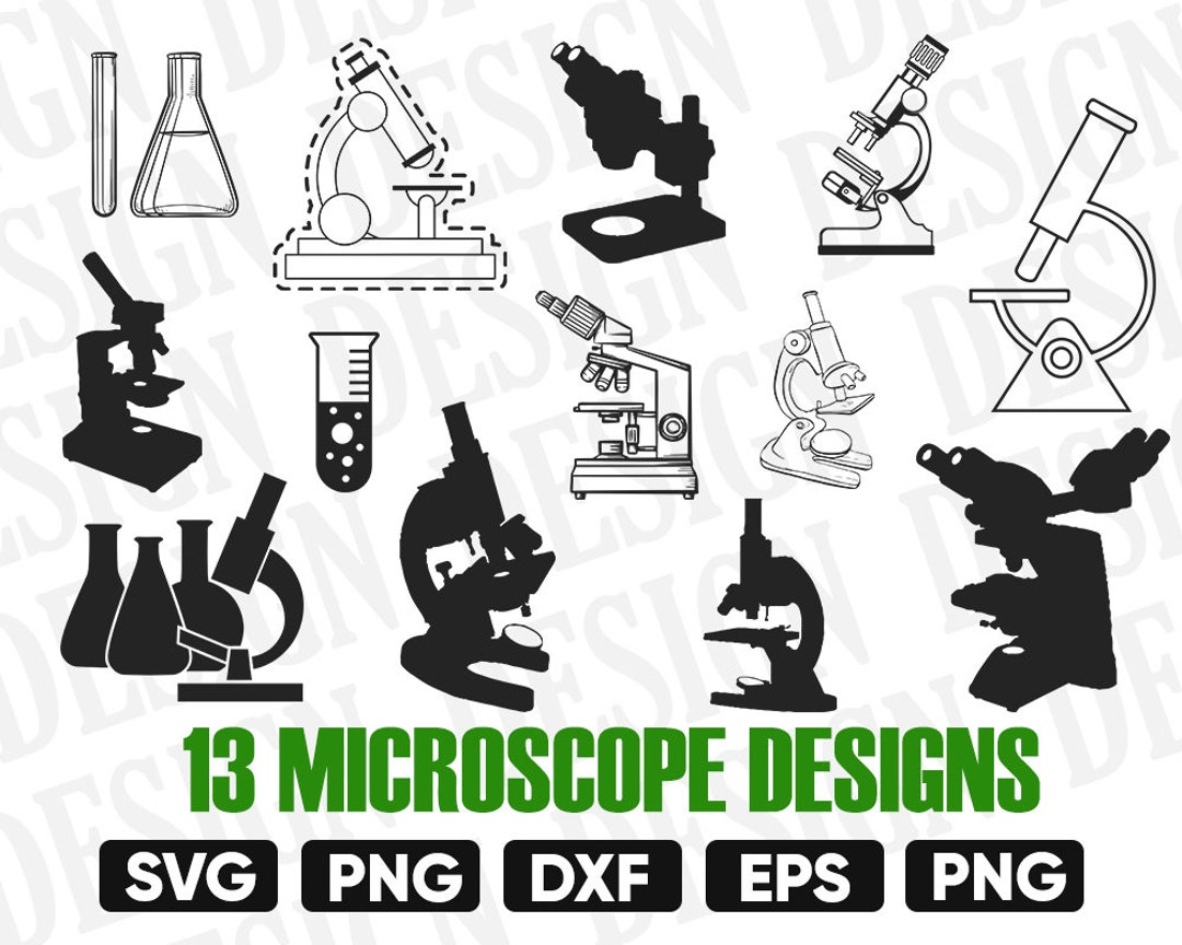 MICROSCOPE SVG, Laboratory Svg, Microscope Vector, Microscope Outline ...