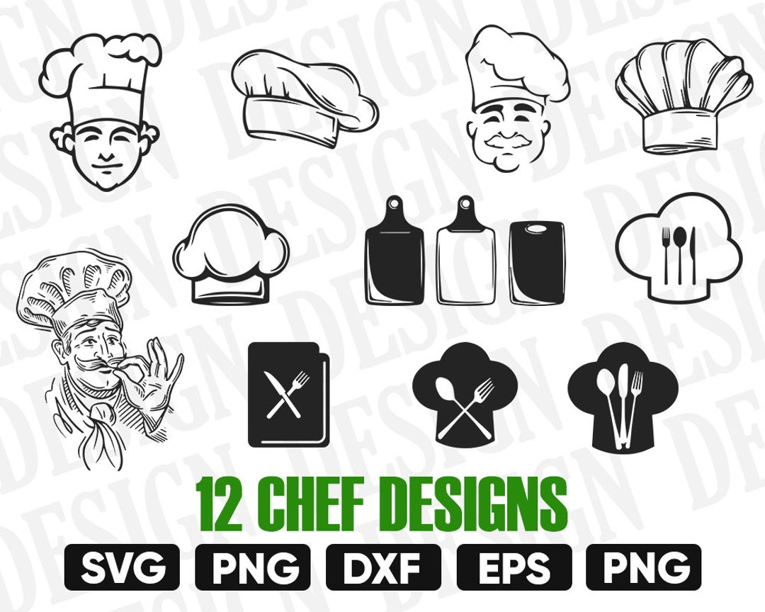 Chef Svg, Kitchen Svg, Cooking Svg, Svg Files for Cricut, Chef Clipart ...