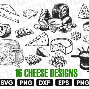 Cheese SVG Bundle Cheese SVG Cheese Clipart Cheese Cut | Etsy