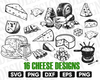 Cheese SVG Bundle, Cheese DXF, Cheese Clipart, Cheese Cut Files for ...