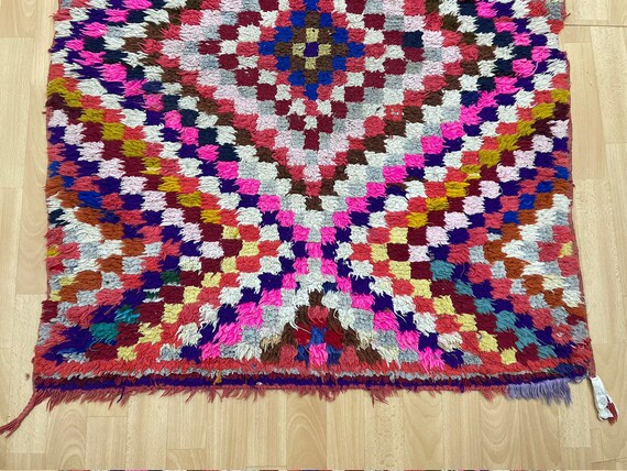 Home & Living Floor & Rugs 3x8 feet checkerboard Vintage Moroccan ...