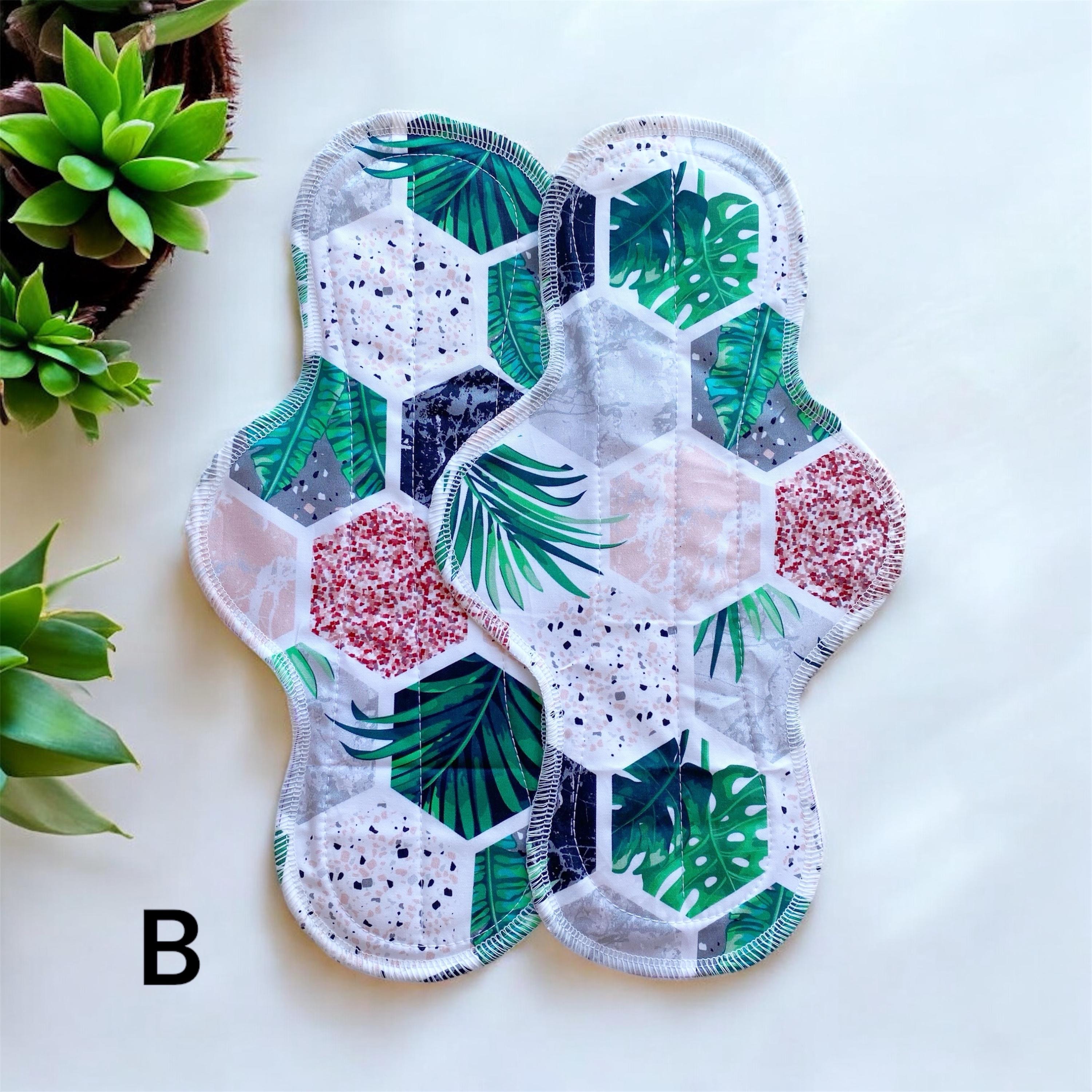 Reusable Cloth Pad (12 Inch): Organic Cotton Hemp Core, Heavy Flow - Etsy