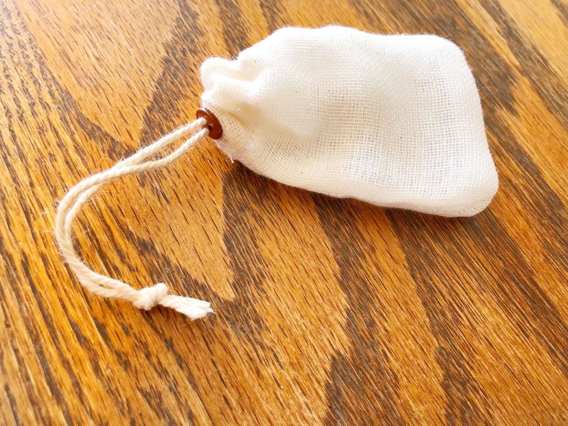Reusable Tea Bag Organic Unbleached Cotton And Cord Washable | Etsy