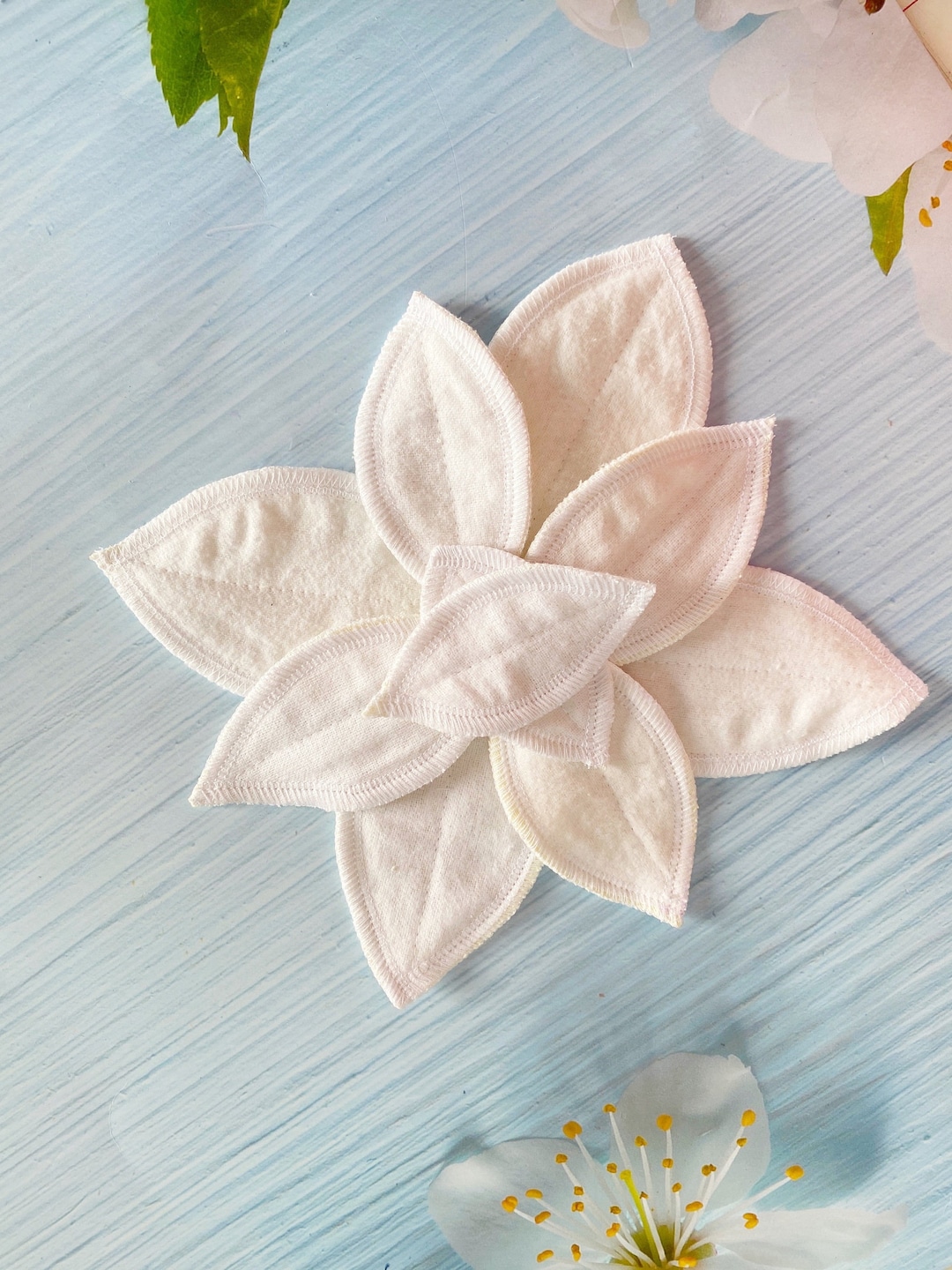 Set of 10 or Try Kit| Organic Cotton Flannel Interlabial Pad | Reusable ...