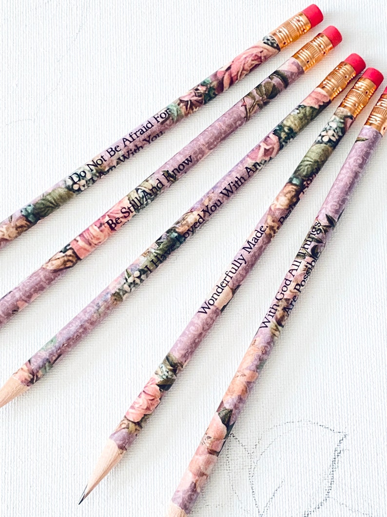 Bible Verse Faith Quotes Personalized Pencils custom Pencils ...