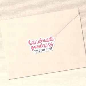 Handmade Goodness Sticker PNG, Crafter Happy Mail Labels, Cute Shop ...