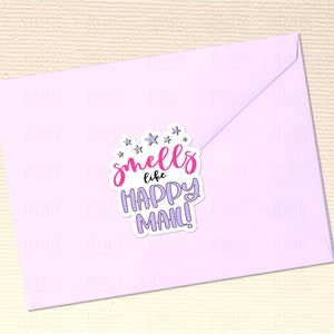 Smells Like Happy Mail Sticker PNG, Scented Wax Melt Business Label ...