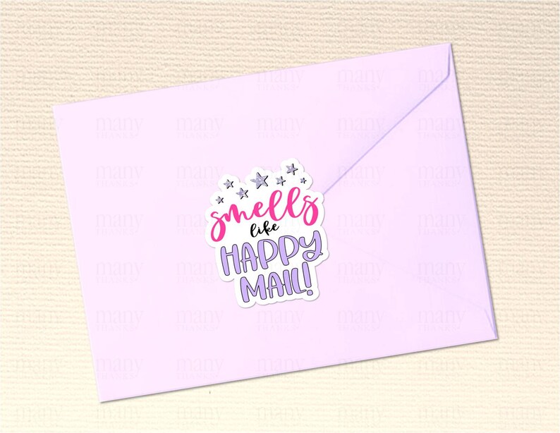 Smells Like Happy Mail Sticker PNG, Scented Wax Melt Business Label ...