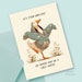 Silly Goose Printable Greeting Card, Funny Happy Birthday Bird Pun ...
