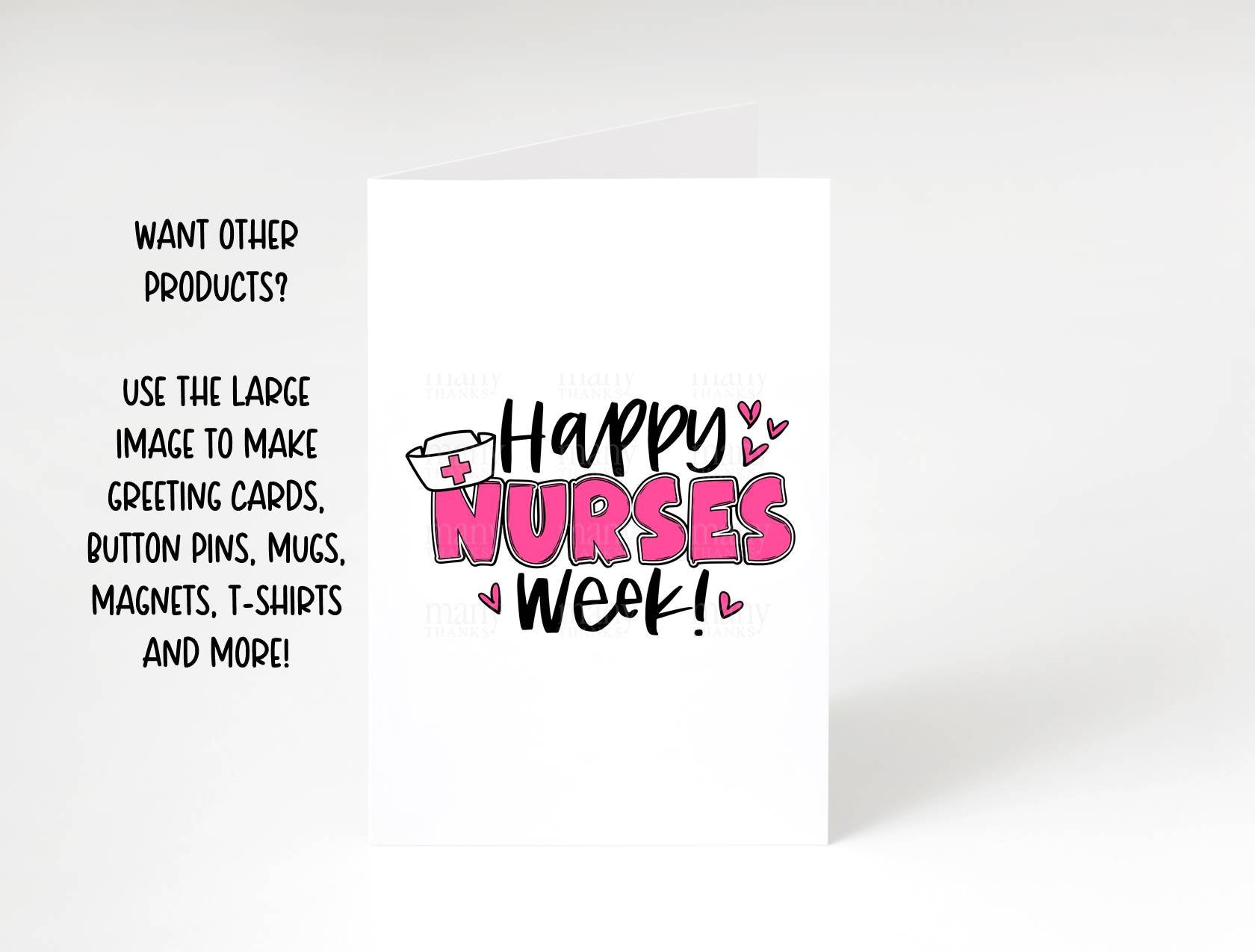 Happy Nurses Week Sticker Download PNG, Cute Hat Small Business Happy ...