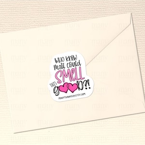 Mail Smells Good Sticker PNG, Scented Wax Melt Business Label, Candle ...