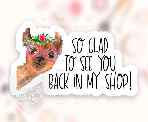 Repeat Customer Sticker PNG Small Business Thank You Labels | Etsy