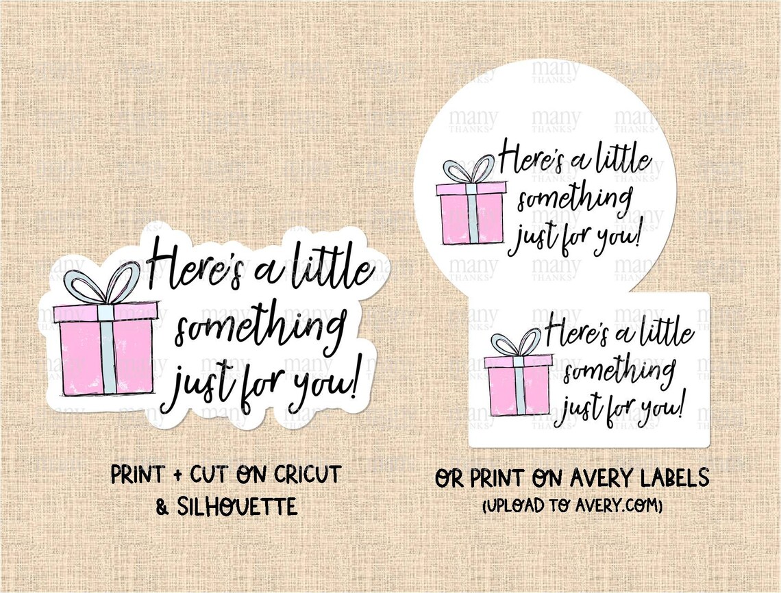 Something Just for You Sticker PNG, Free Gift Thank You Labels, Cute ...