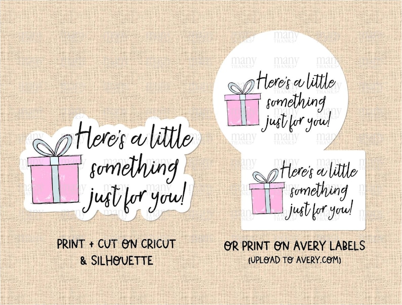 Something Just for You Sticker PNG Free Gift Thank You | Etsy