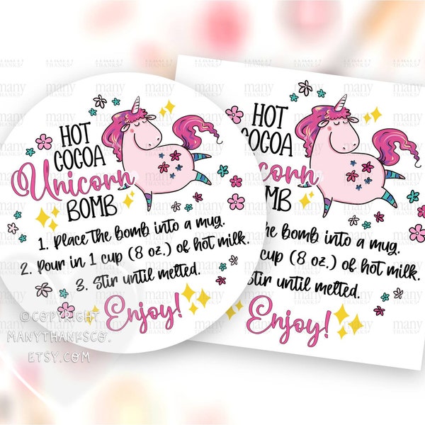 Unicorn Hot Chocolate Bomb - Etsy