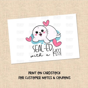 Sealed With a Kiss Sticker PNG, Small Business Happy Mail Label, Cute ...
