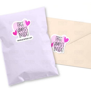 Free Samples Inside Sticker PNG, Small Business Shop Labels, Purple ...